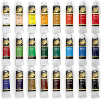 Acrylic Paints, 21ml Tubes - Set of 24 – MyArtscape