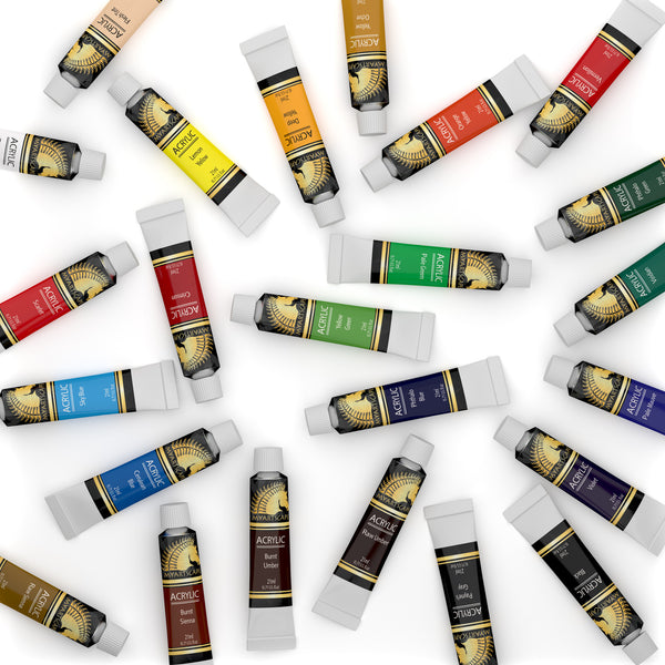 Acrylic Paints, 21ml Tubes - Set of 24 - MyArtscape