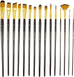 Long Handle Paint Brush, Set of 15 Art Brushes – MyArtscape