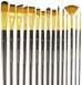 Long Handle Paint Brush, Set of 15 Art Brushes – MyArtscape