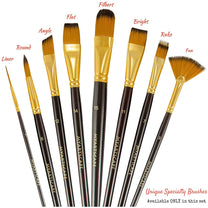 Long Handle Paint Brush, Set of 15 Art Brushes – MyArtscape