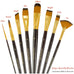 Long Handle Paint Brush, Set of 15 Art Brushes – MyArtscape