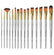 Short Handle Paint Brush - Set of 15 Art Brushes – MyArtscape